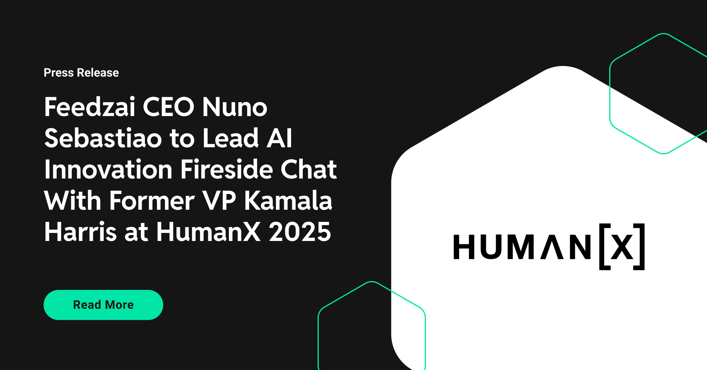 Kamala Harris and Nuno Sebastiao at HumanX | Feedzai